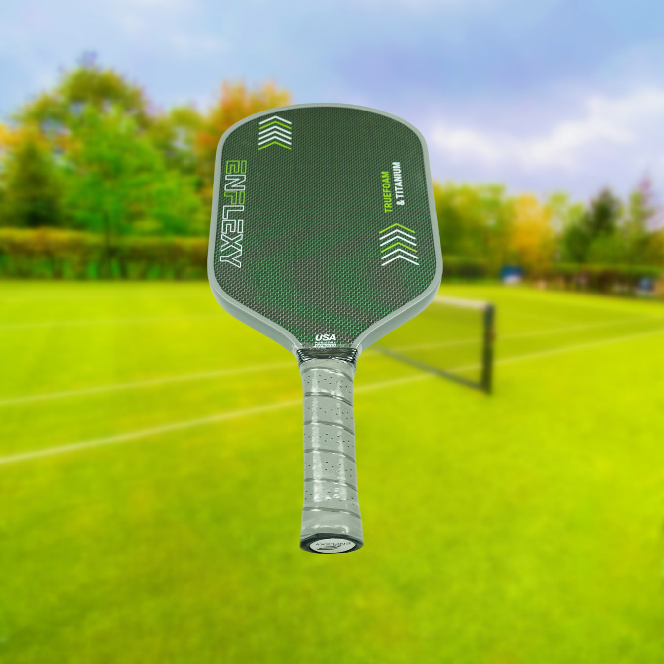 ENFLEXY Truefoam core and Green Titanium surface pickleball paddle ...